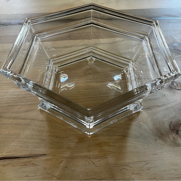Tiffany & Co. | Accents | Tiffany Co Windham Crystal Hexagon Bowl Thick ...